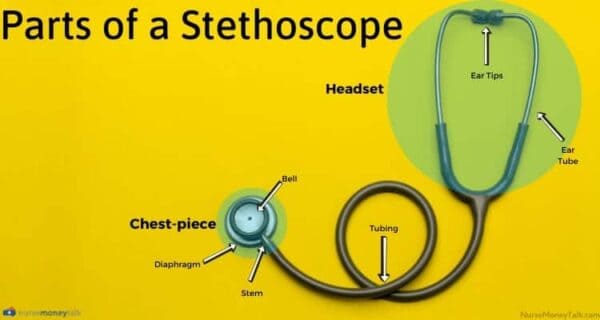 The 8 Parts of a Stethoscope (Chart + Video) - Nurse Money Talk